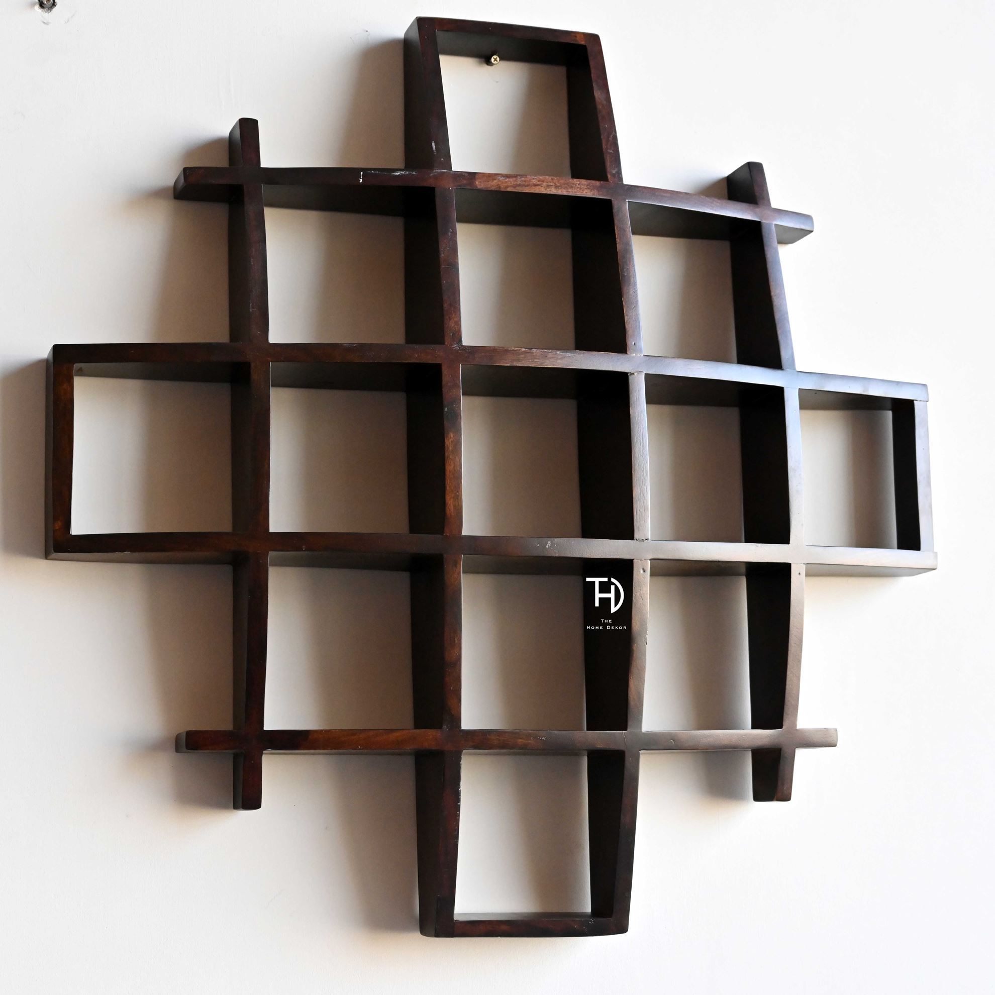 Curvy wall rack online I Solid Wood Home Decor Product | The Home Dekor