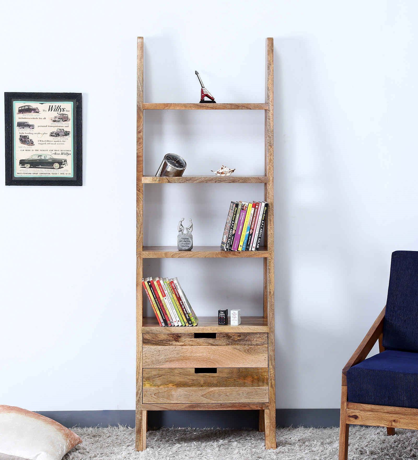 Buy LadWing Natural Bookcase Online in India | The Home Dekor