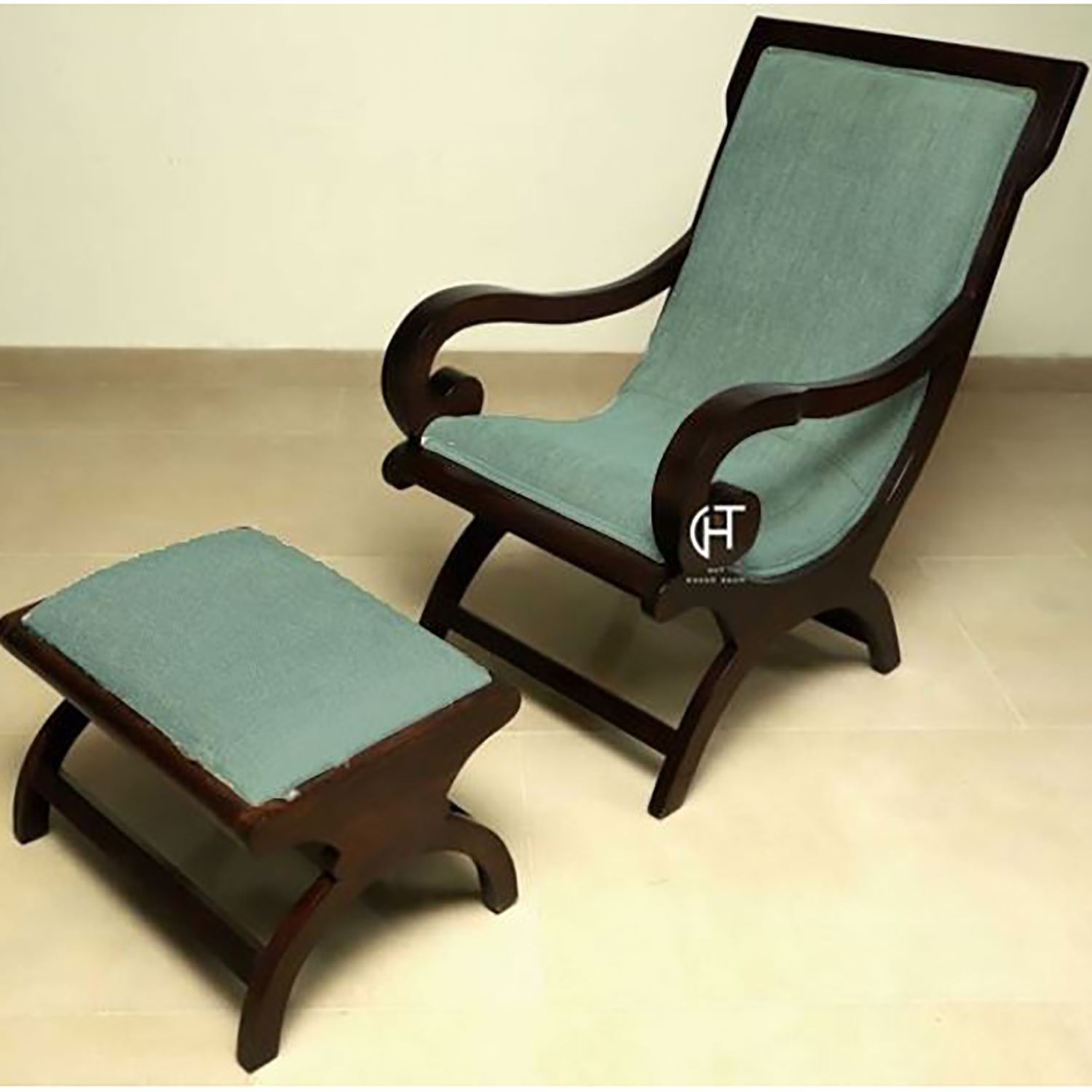 Buy Rambo Relax Chair with Stool Green Online in India | The Home Dekor