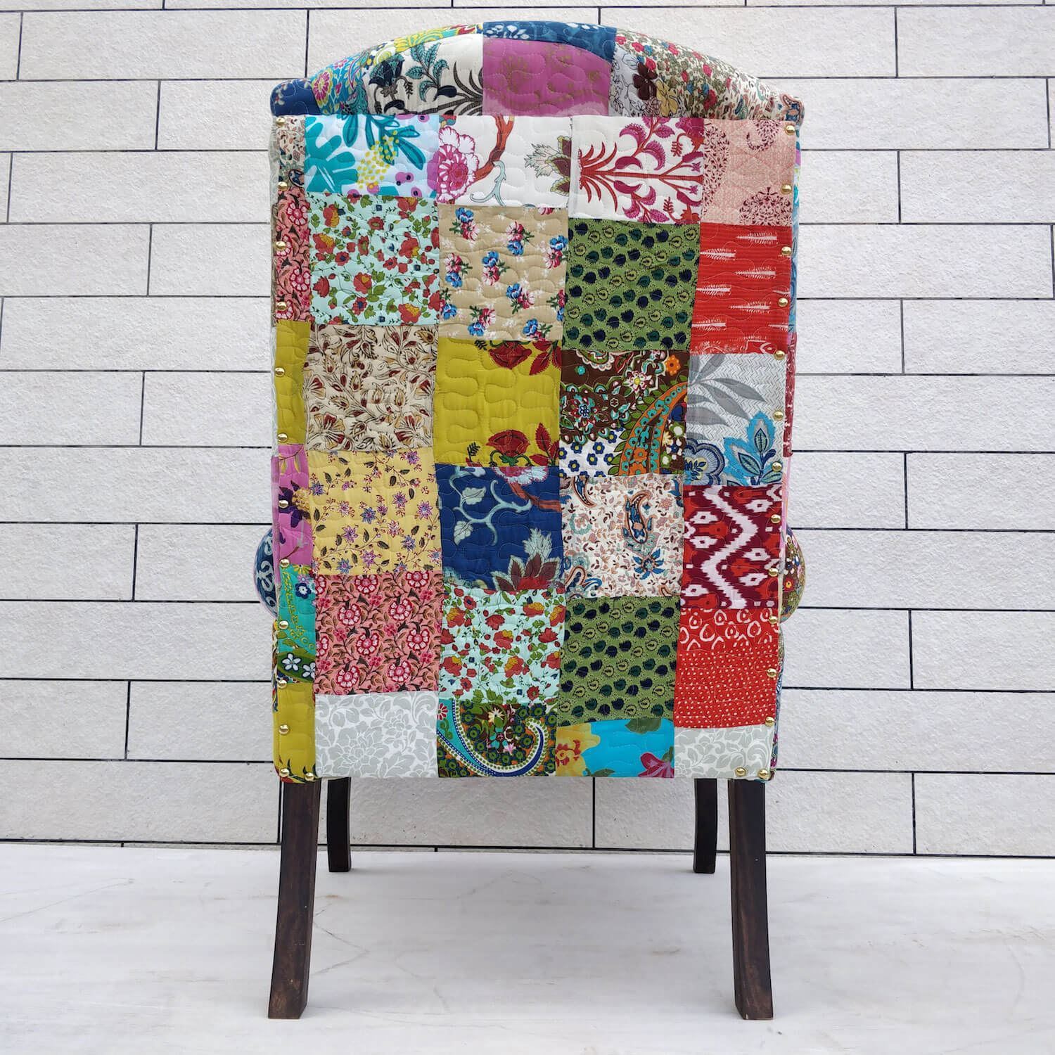 Buy Cotton Patch Wing Chair Online in India | The Home Dekor