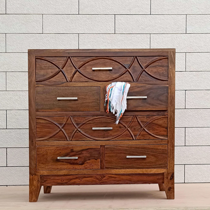 Buy Rope Chest Walnut Online in India | The Home Dekor