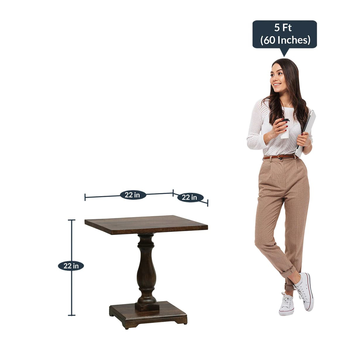 Buy Kaamakshi Side Table Natural Online in India | The Home Dekor