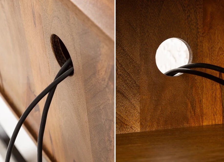 Buy Wave tv Cabinet natural Online in India | The Home Dekor